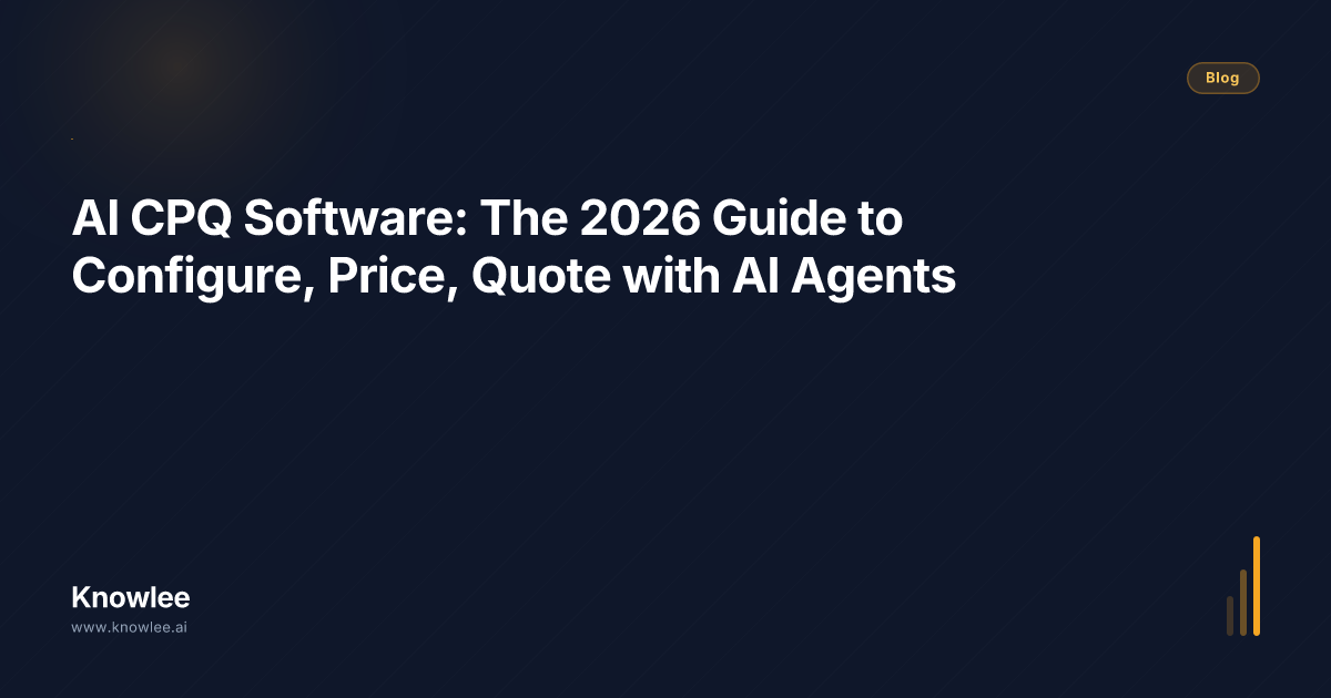 AI CPQ Software: The 2026 Guide to Configure, Price, Quote with AI ...