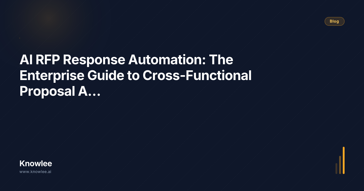 AI RFP Response Automation: The Enterprise Guide to Cross-Functional ...